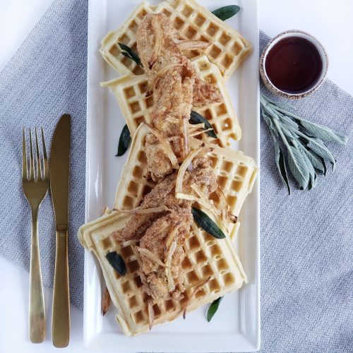 Sage Fried Chicken and Waffles - The Whole Crowe