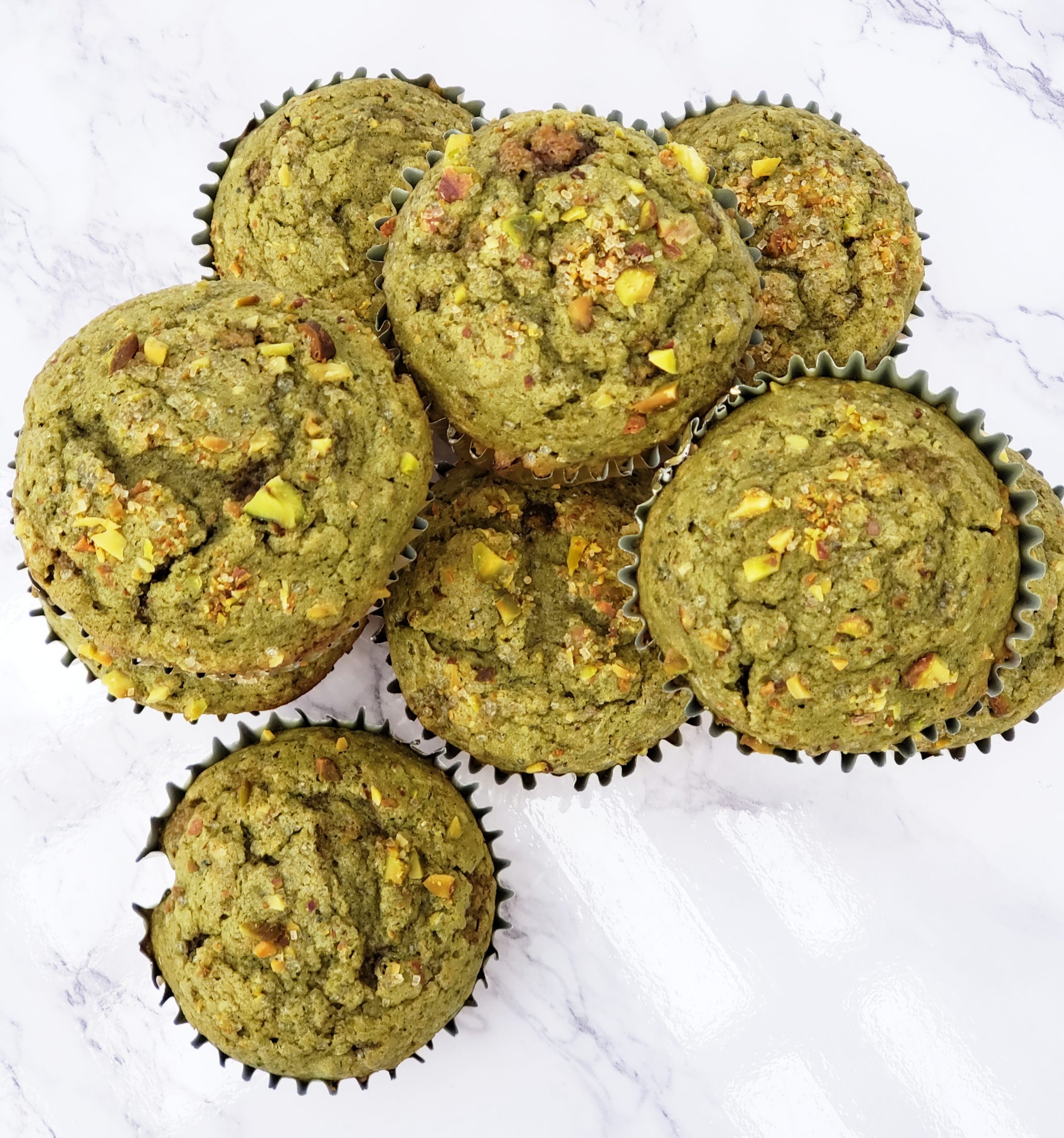Pistachio Matcha Muffins - The Whole Crowe